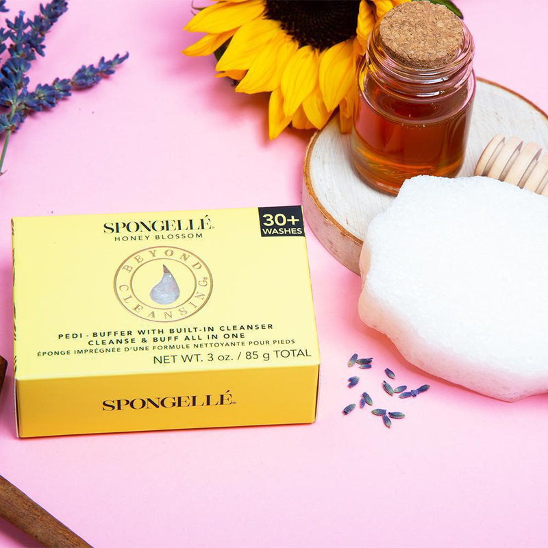 Spongelle Pedi-Buffer - Honey Blossom – Spotted Moon