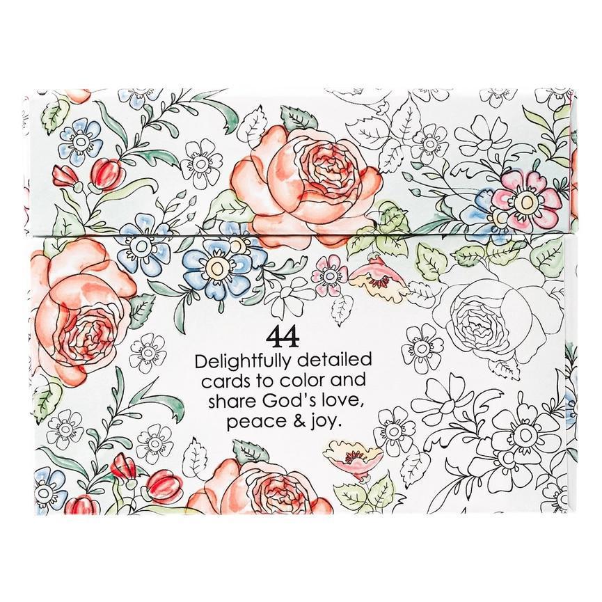 Coloring Cards Boxed - Colorful Blessings – Spotted Moon