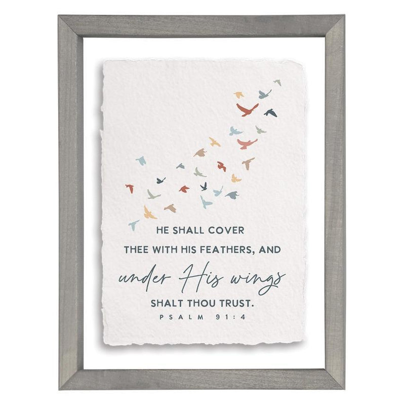 Under His Wing - Floating Wall Art Rectangle – Spotted Moon