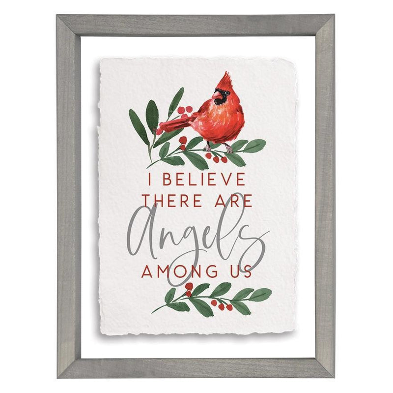 Angels Among Us Cardinal - Floating Art Rectangle – Spotted Moon