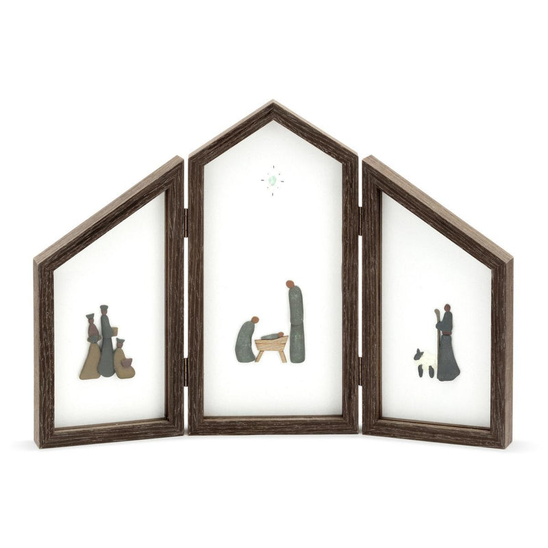 Christmas - Nativity Triptych Shadow Box – Spotted Moon