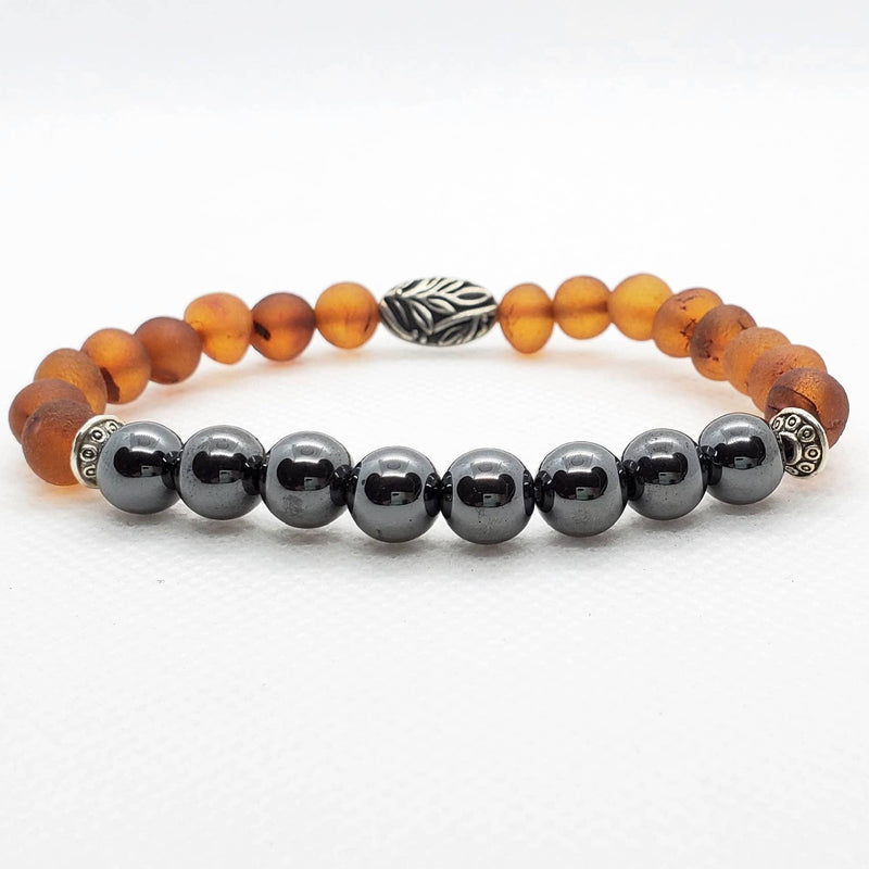 RBA - Adult CHUNKY Amber Magnetic Therapy Bracelet – Spotted Moon
